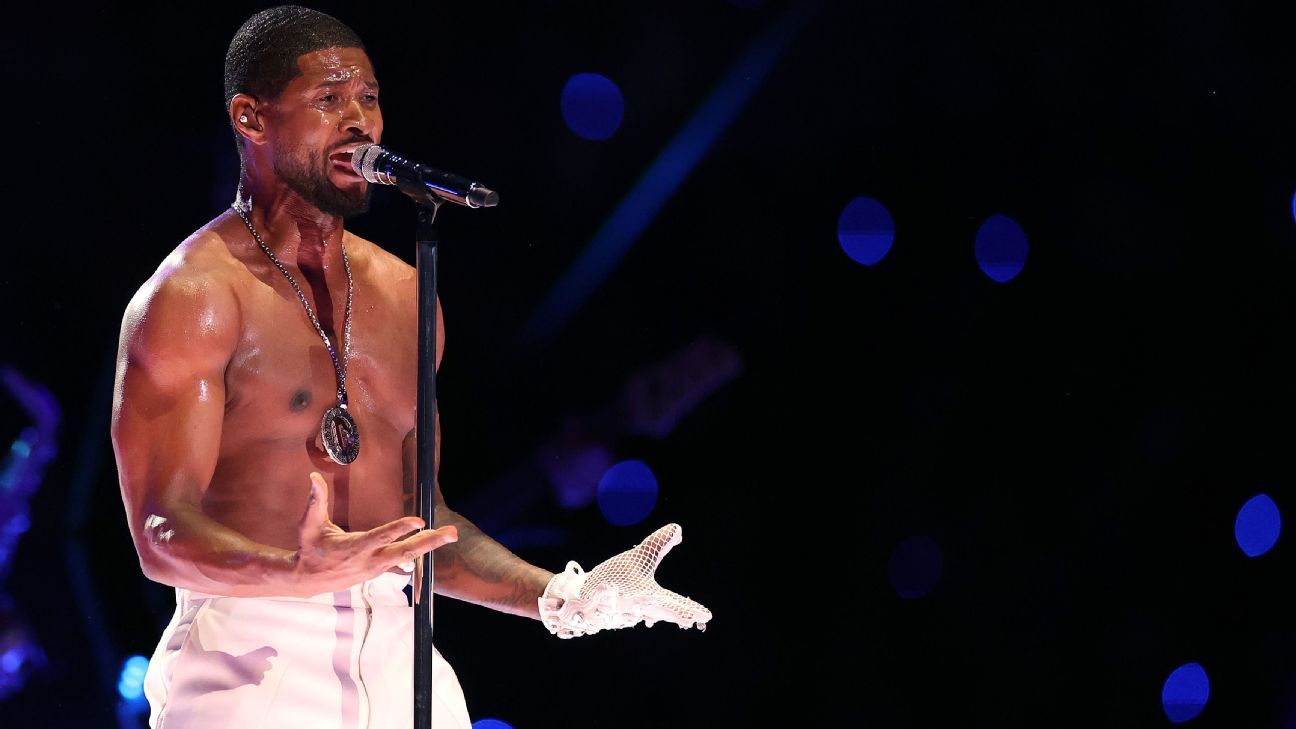 Usher puts on a show at the Super Bowl and 'breaks the internet' by ...