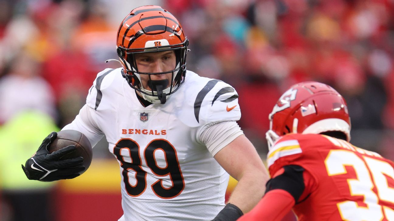 Bengals re-sign tight end Drew Sample to 3-year deal - ESPN