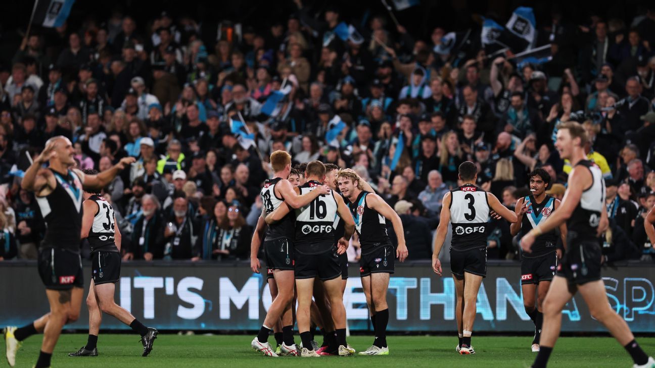 AFL: Fast-finishing Port Adelaide pip Fremantle - ESPN