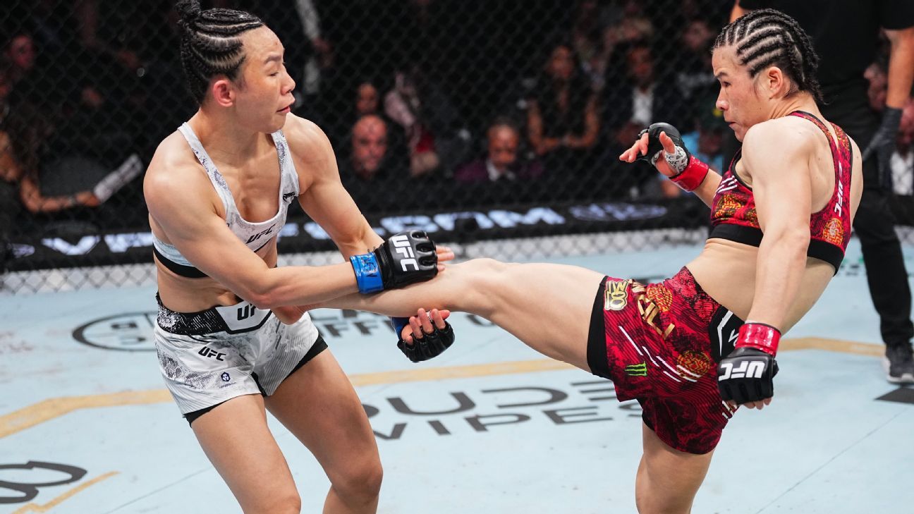 UFC 300: Zhang Weili retuvo título paja femenil ante Yan Xiaonan - ESPN