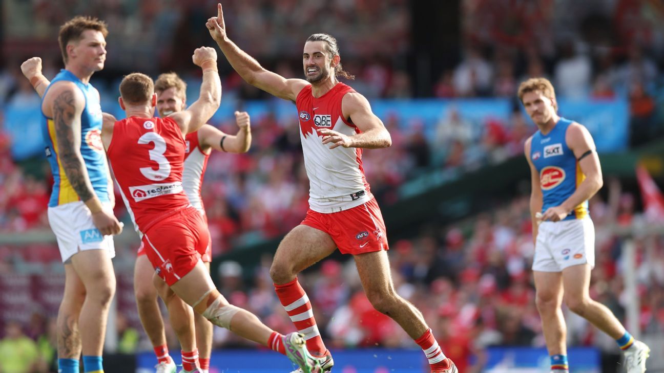 Swans ground high-flying Suns with 53-point monstering - ESPN