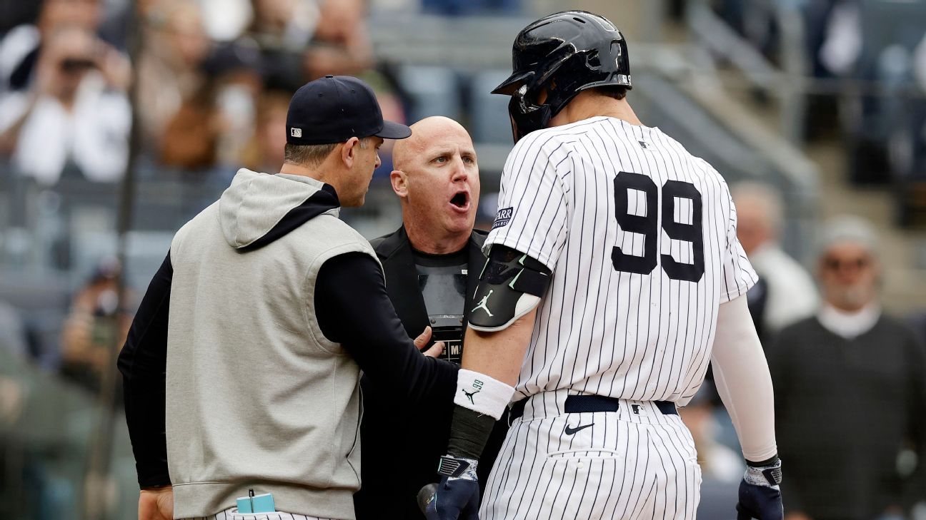 Yankees: Aaron Judge es expulsado por primera vez en su carrera - ESPN