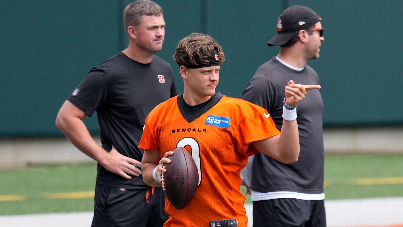 Joe Burrow lanza en entrenamientos voluntarios de Bengals - ESPN