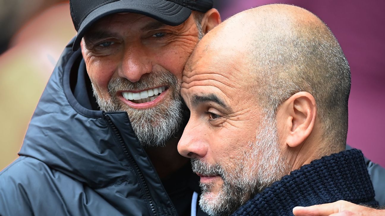 Guardiola se emociona ao falar em Klopp, o coloca como 'lenda' do ...