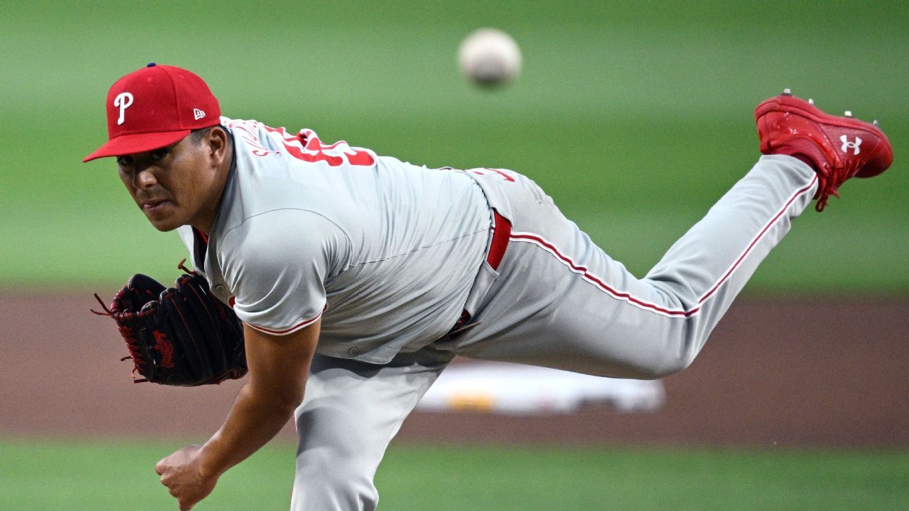 Phillies activate Ranger Suarez for start vs. Royals - ESPN