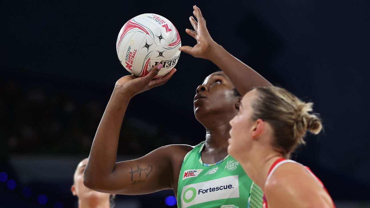 Super Netball: Fowler breaks scoring record as Fever beat Swifts - ESPN