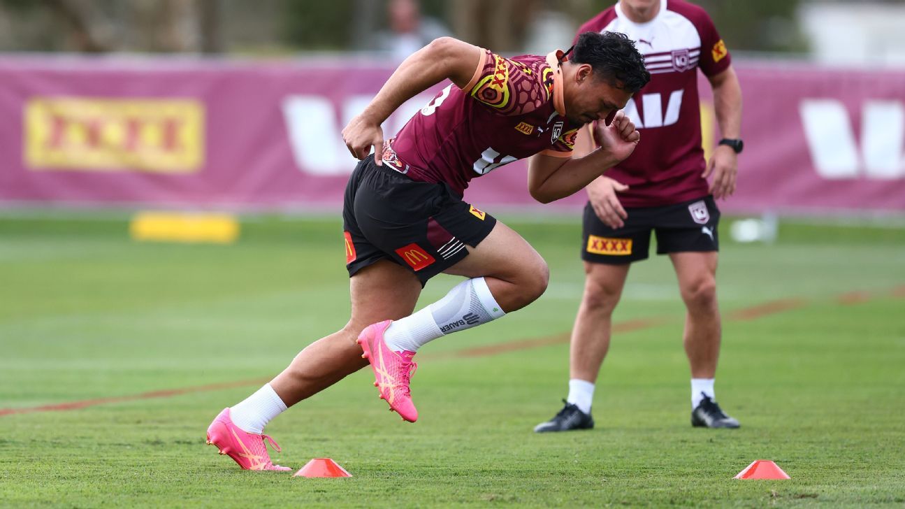 Origin Jeremiah Nanai Fails To Train With Maroons Due To Calf Issue Espn 