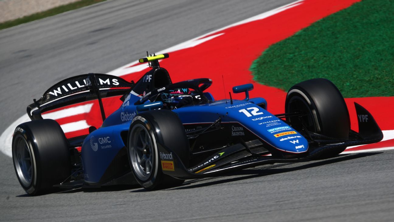 F2: ¡Franco Colapinto cerró una gran clasificación en Barcelona! - ESPN