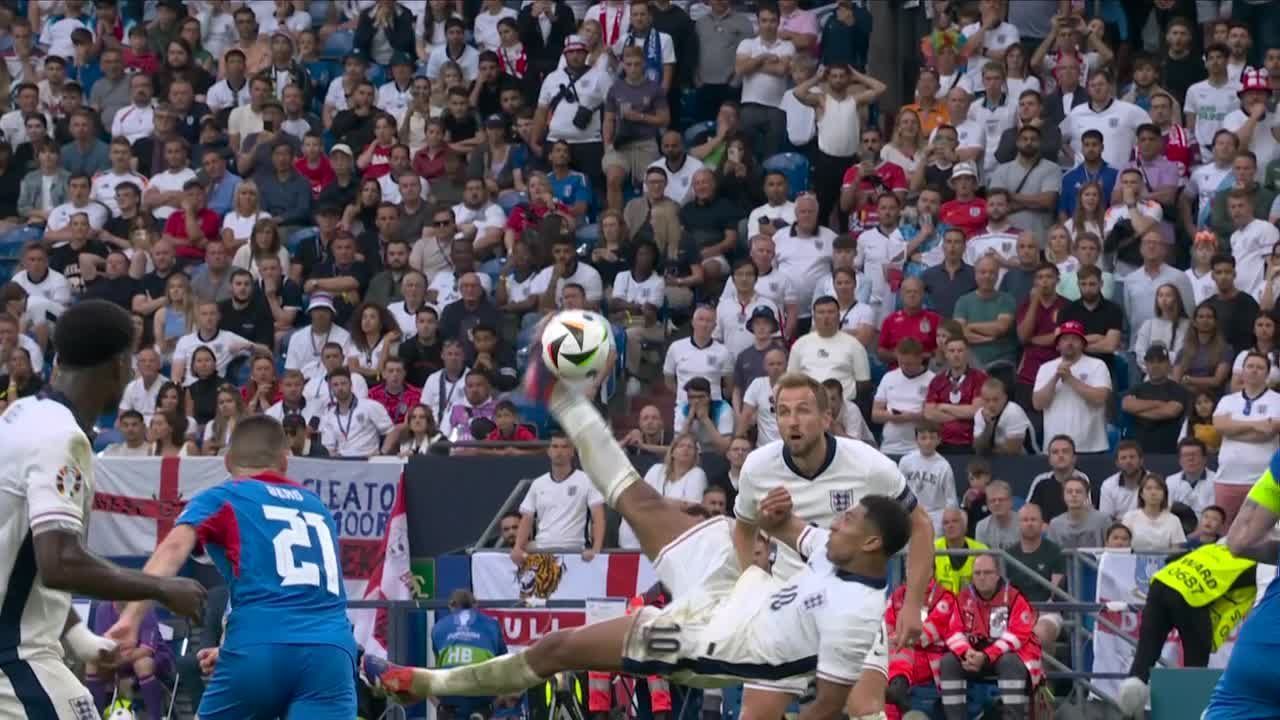 Video: Bellingham empató Inglaterra-Eslovaquia con un golazo de chilena ...
