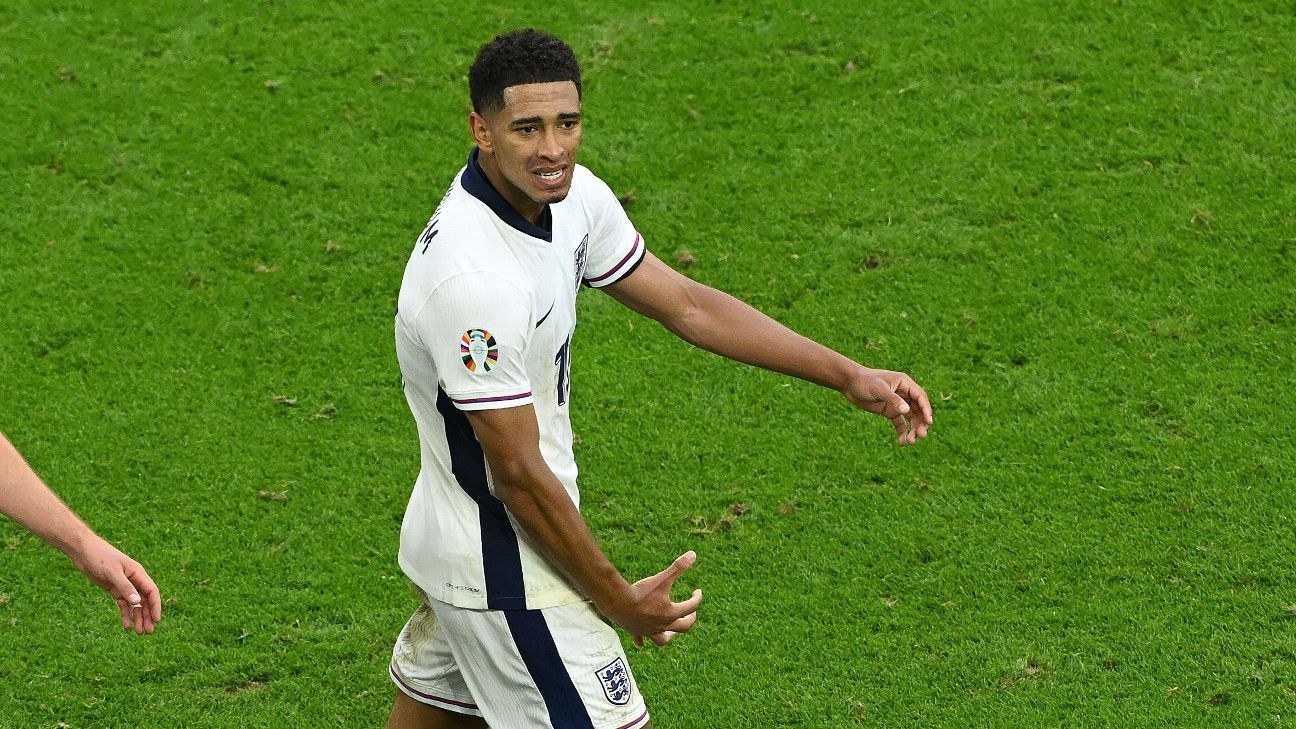 Euro 2024: England's Bellingham unlikely to face ban - source - ESPN