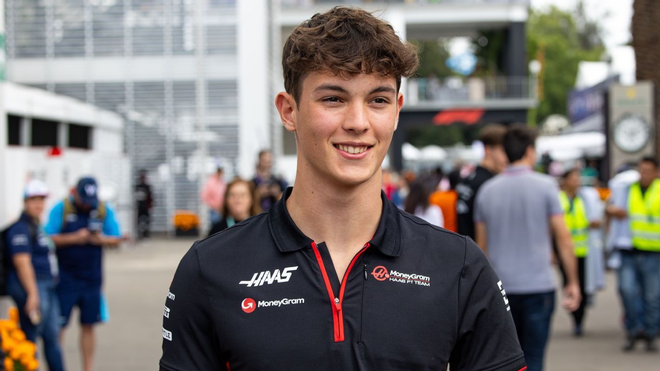 Ferrari supersub Oliver Bearman to join Haas for 2025 F1 season - ESPN