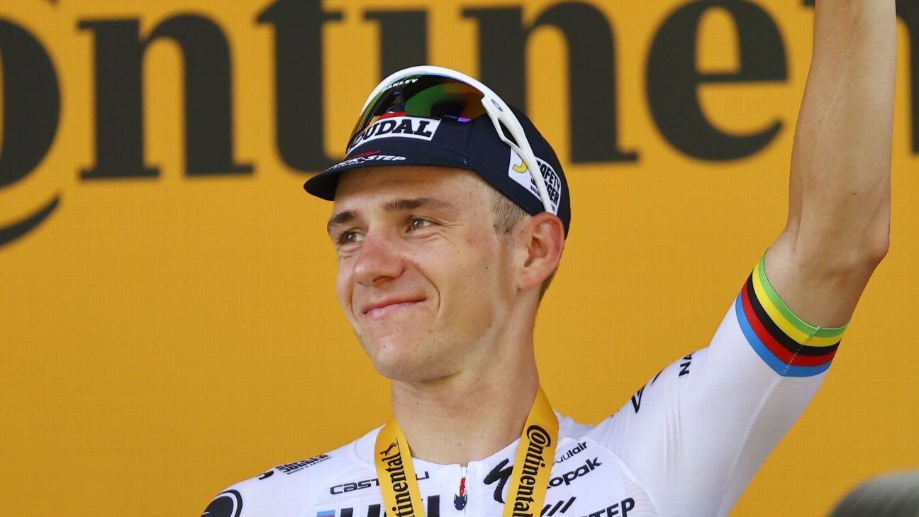 First time trial win at Tour de France goes to Remco Evenepoel - ESPN