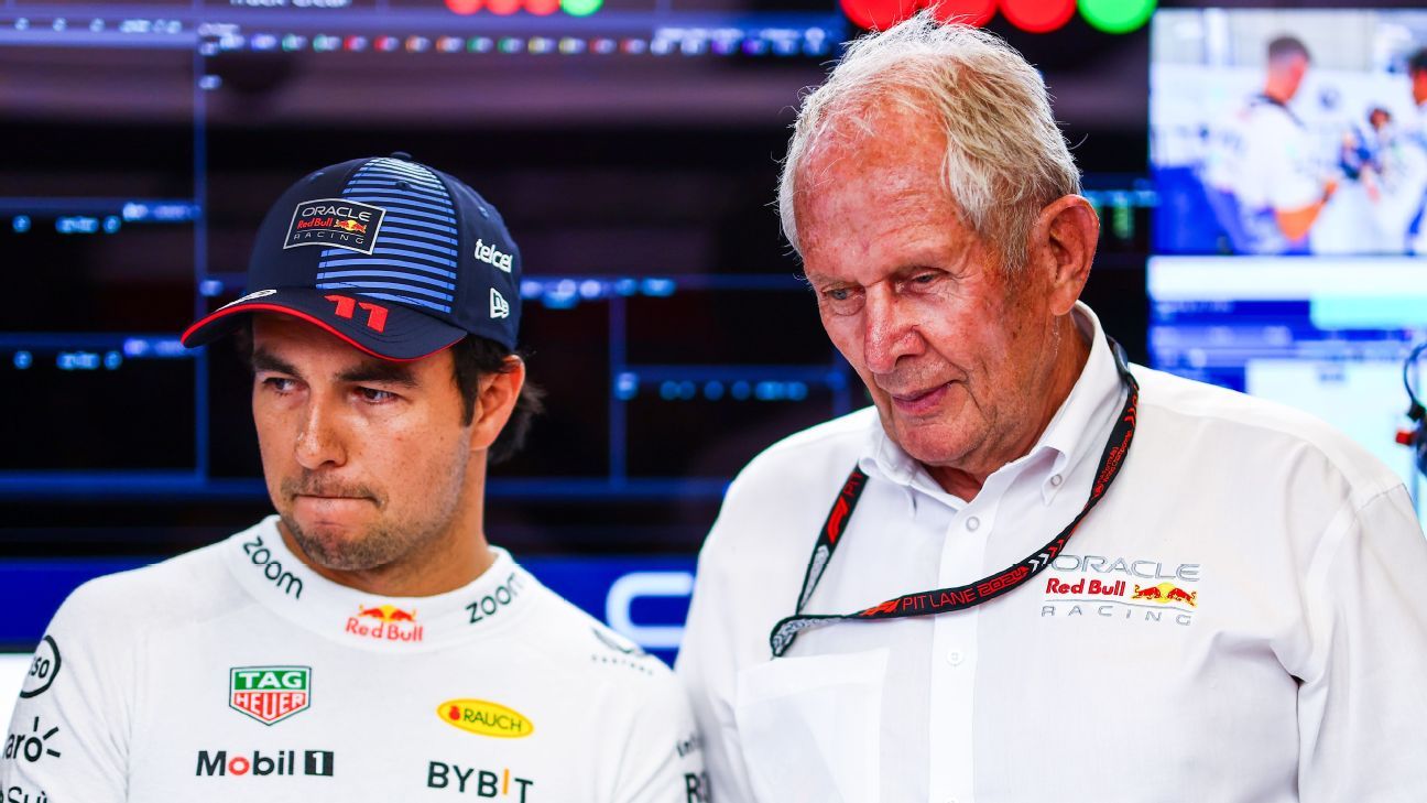 Helmut Marko sobre Checo: "Nadie sabe cuándo cometerá un error" - ESPN