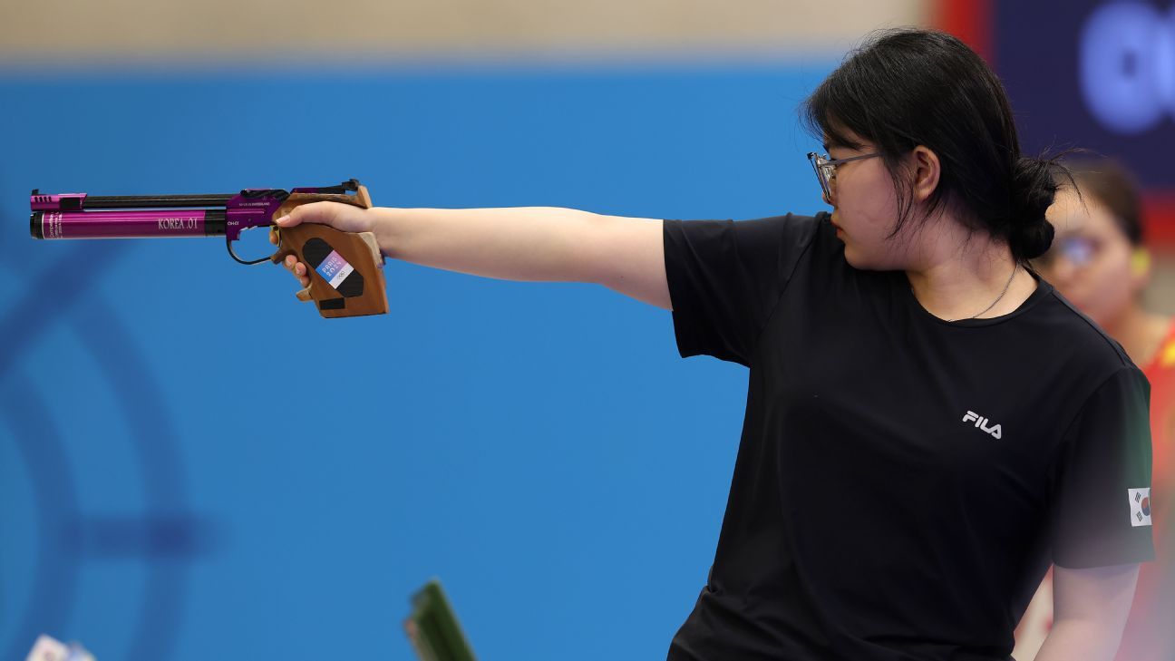 South Korea's Oh Ye Jin sets Olympic shooting record for gold - ESPN