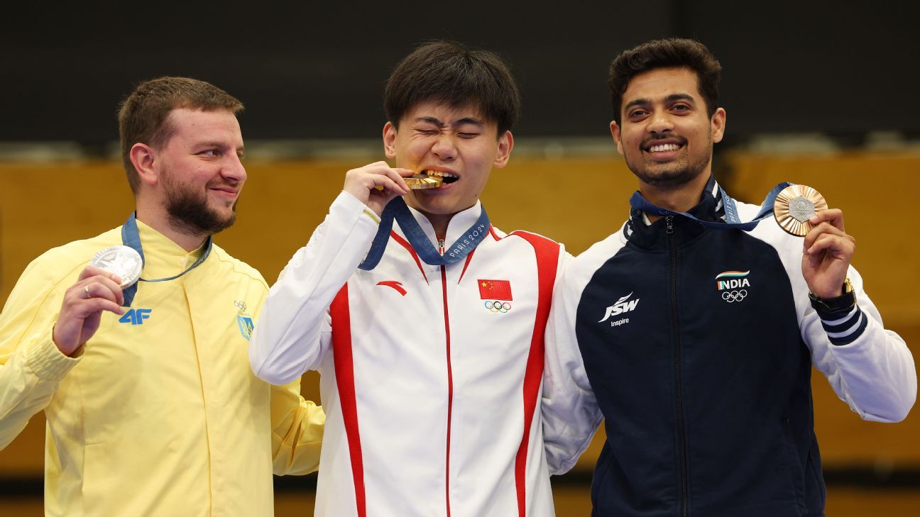 Swapnil Kusale wins bronze for India's third medal at Paris 2024 ...