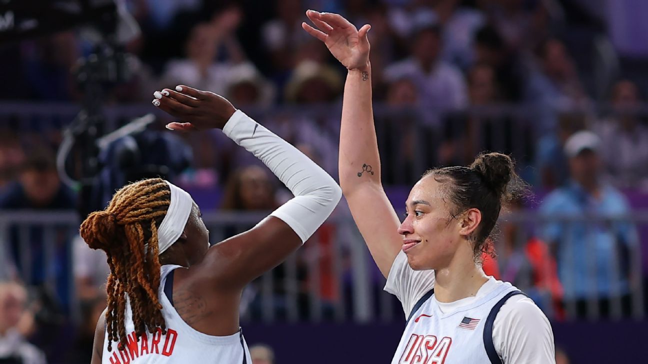 U.S. beats China to make semifinals of Olympic women's 3x3 - ESPN