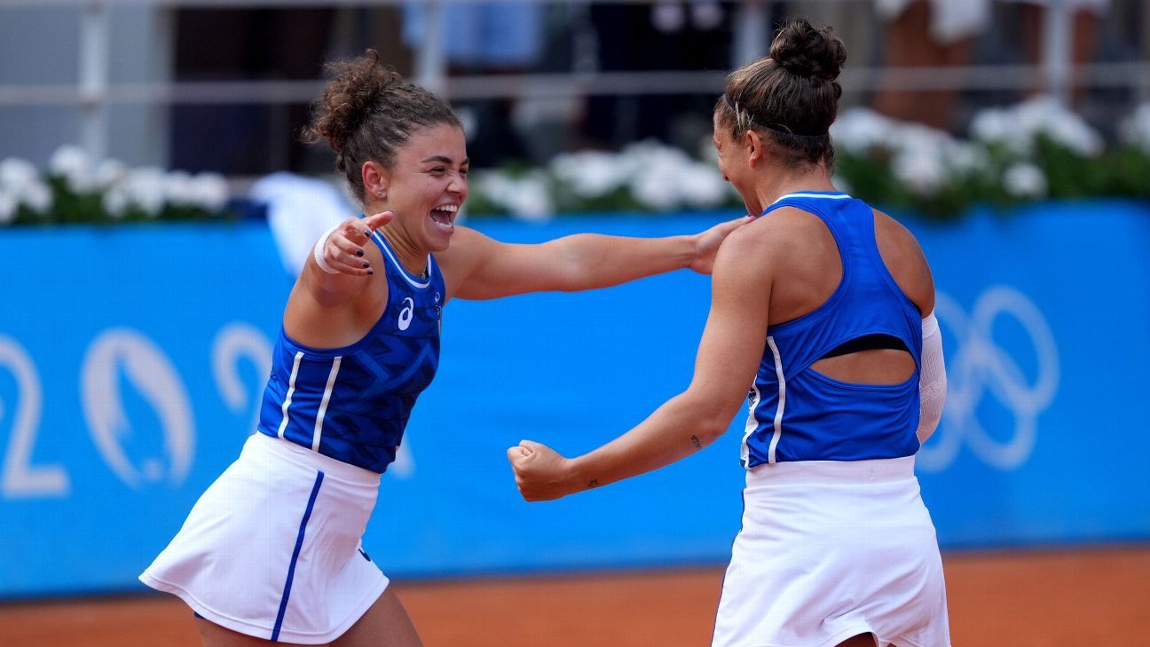 Italians win women's doubles; Russians get silver for neutral team - ESPN