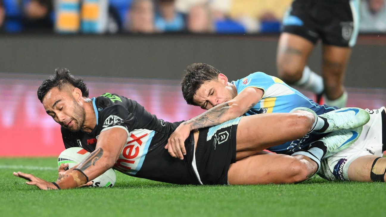 NRL: Sharks blitz Titans to make NRL top-four statement - ESPN