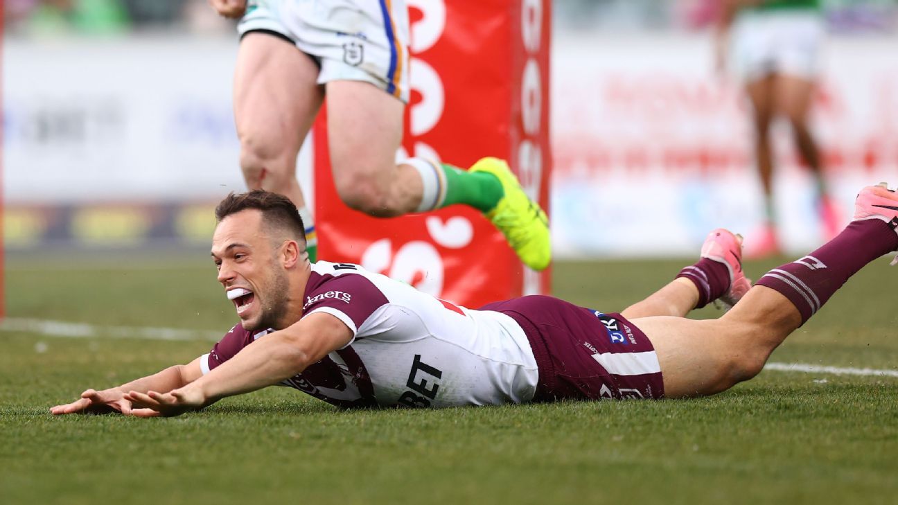 NRL: Manly crush Raiders' finals hopes in thumping win - ESPN