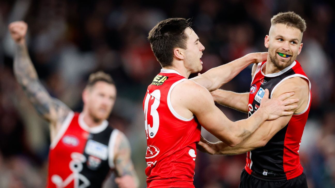 AFL: Saints stun Cats to keep AFL top-four race open - ESPN