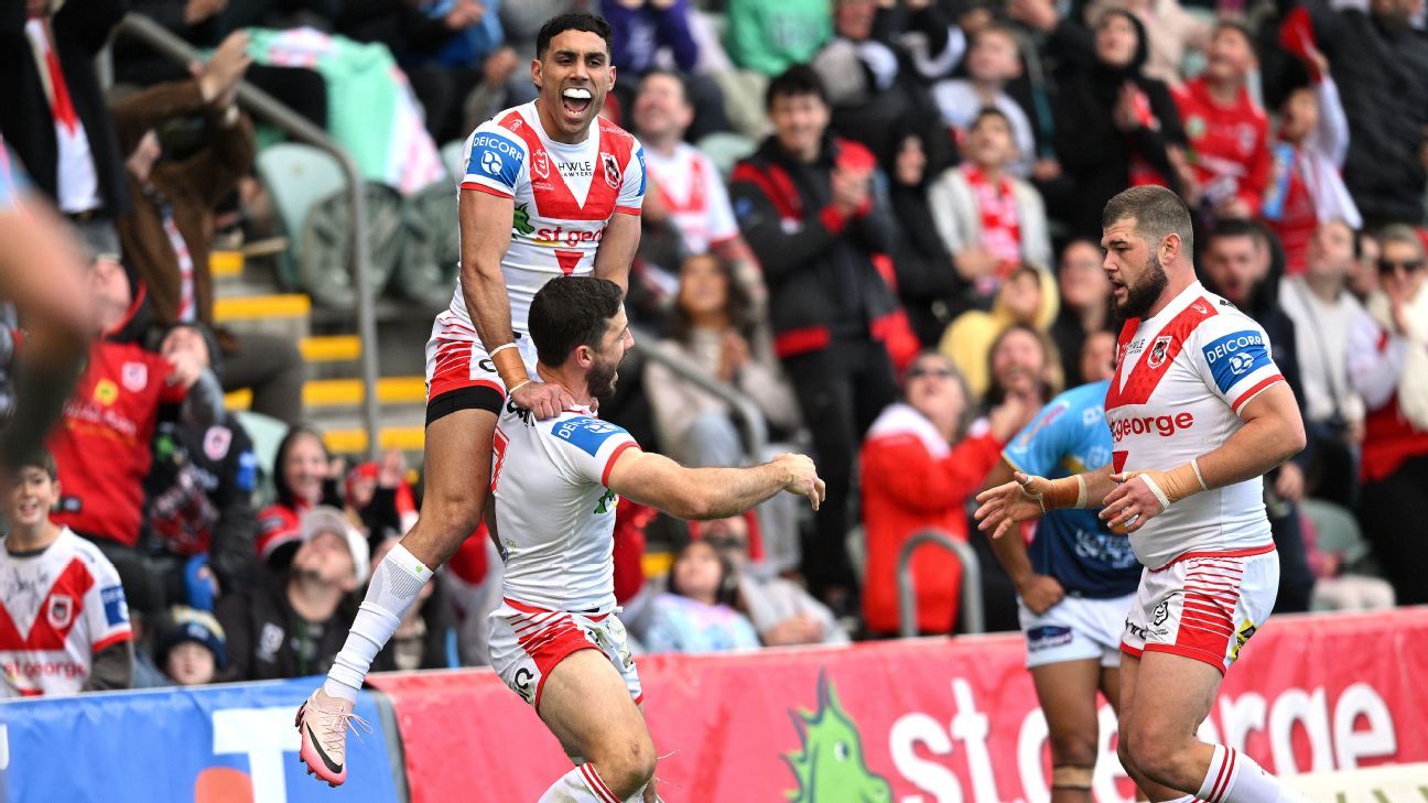 Dragons edge closer to finals after sinking the Titans - ESPN