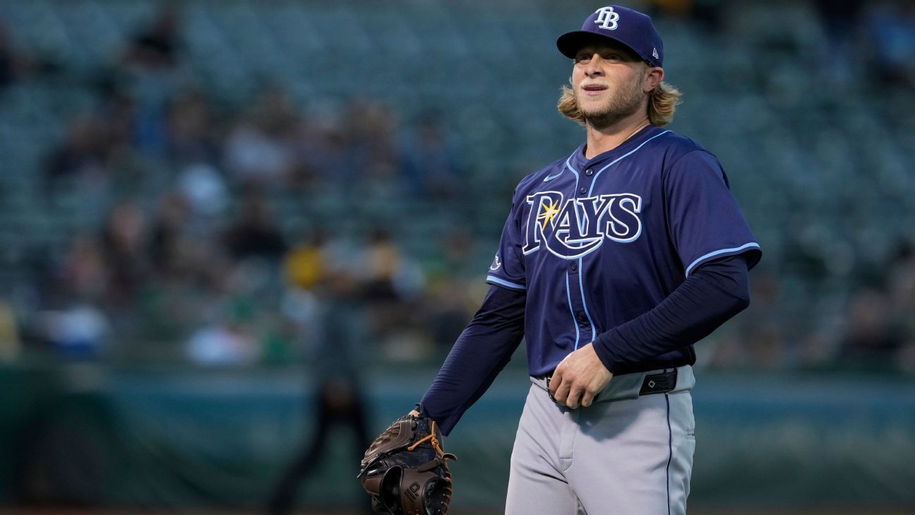 Rays' Shane Baz, Rob Brantly team up for triumphant comebacks - ESPN
