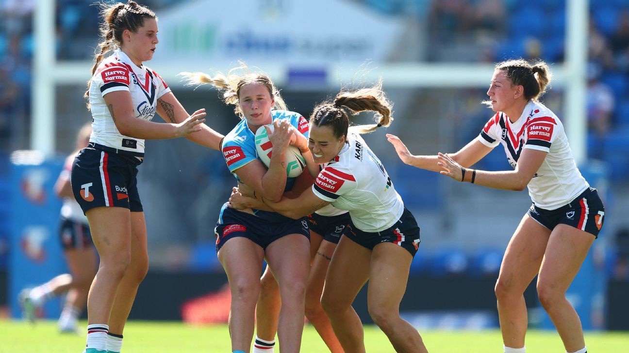 Sharks stay unbeaten, Titans reassert NRLW authority - ESPN