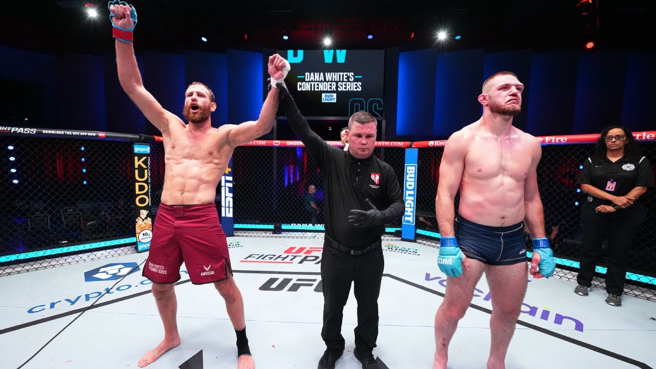 Contender Series: Gran noche de cinco contratos en el UFC Apex - ESPN