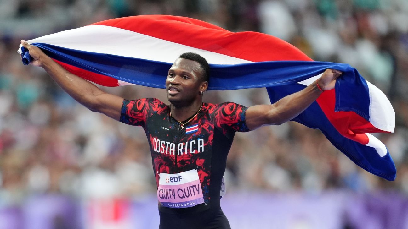 Sherman Guity brilla en París 2024: oro para Costa Rica en 100m - ESPN