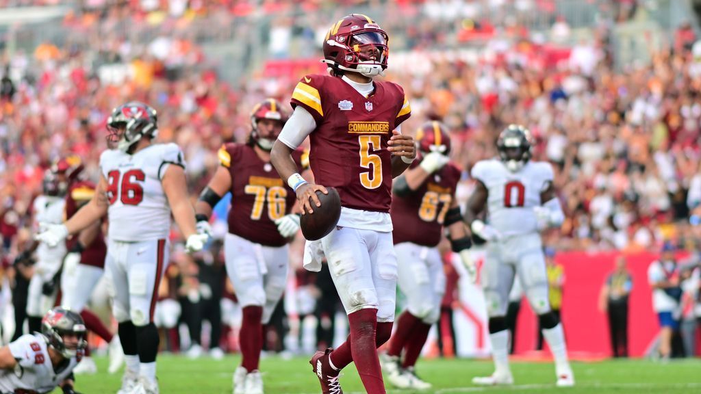 Commanders' Jayden Daniels shows promise, areas to improve - ESPN