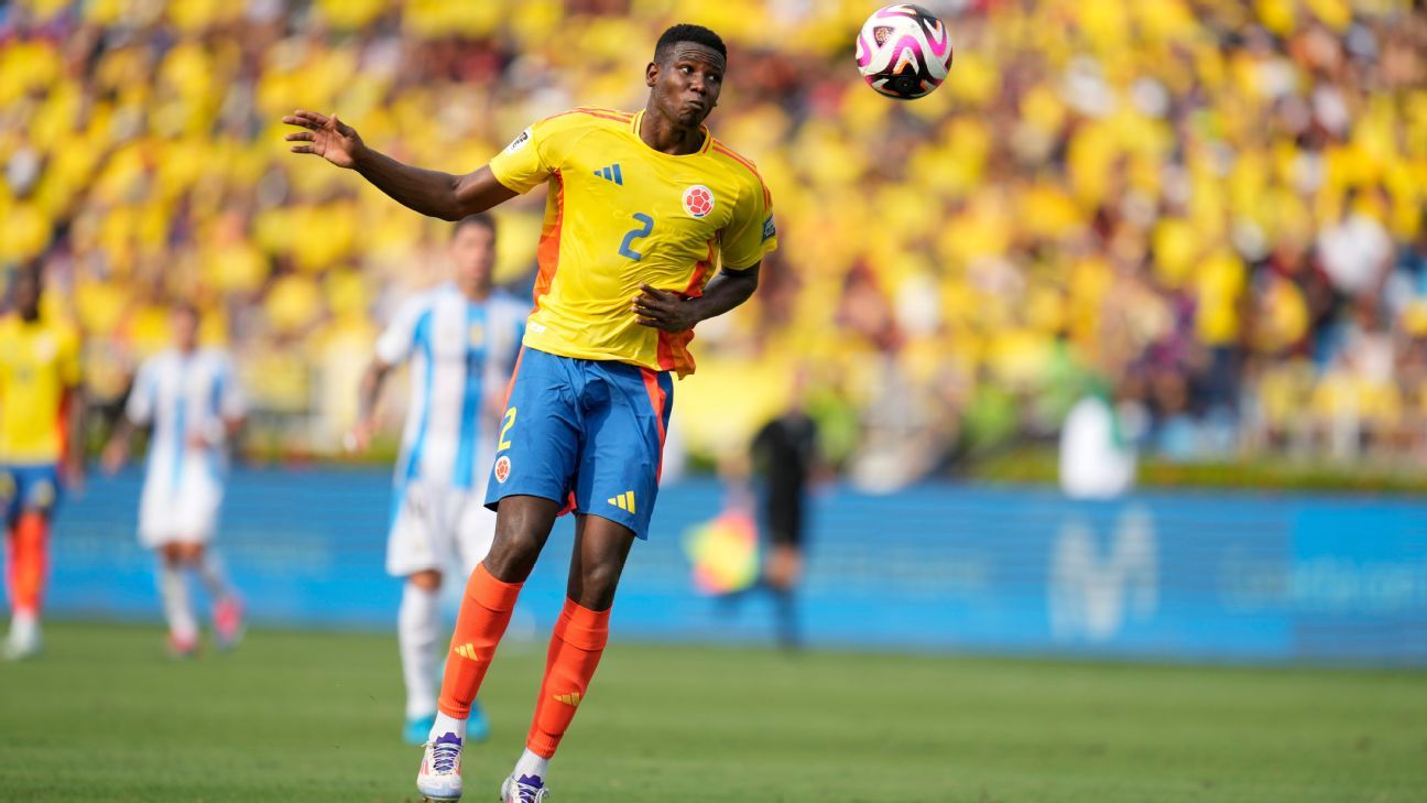 Yerson Mosquera reivindica su mal inicio con el 1-0 a Argentina - ESPN