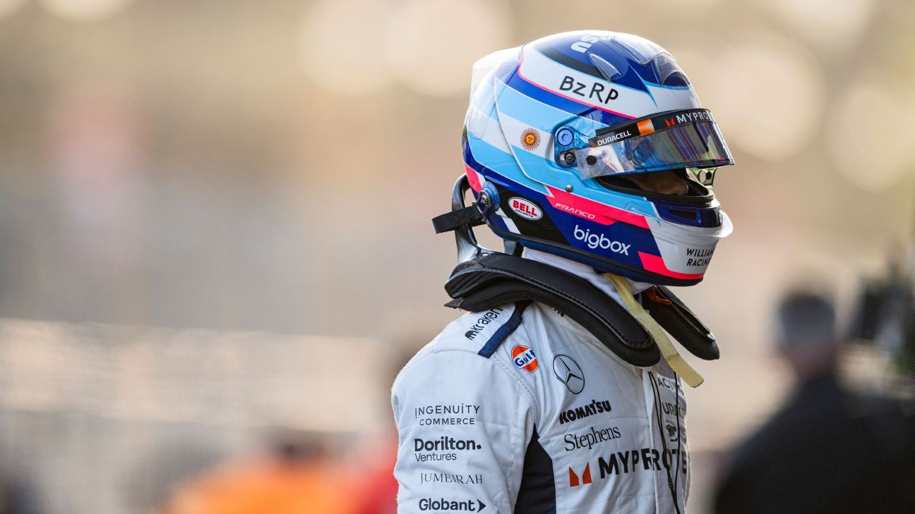 F1: Franco Colapinto ganó un lugar en Bakú antes de largar - ESPN