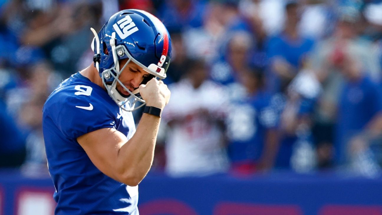 Giants agregan a Greg Joseph a equipo de práctica; Graham Gano a IR - ESPN