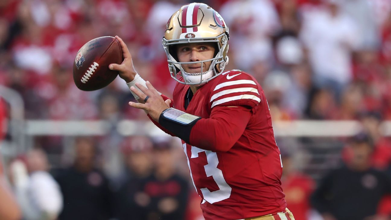 Brock Purdy y su capacidad de liderar a 49ers se pone a prueba - ESPN