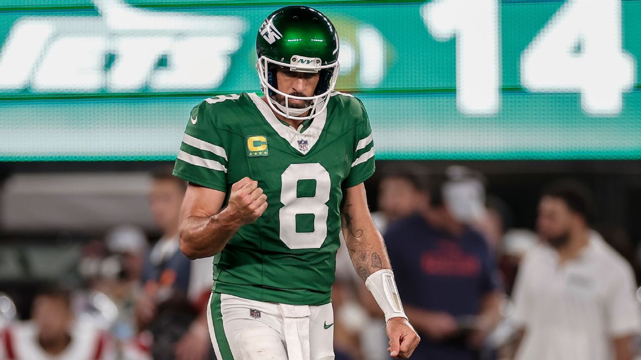 Aaron Rodgers deslumbra en la victoria de Jets contra Patriots - ESPN