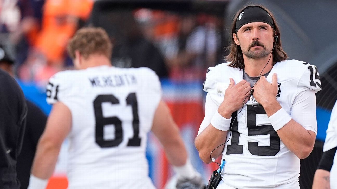 Raiders enviarán a la banca a Gardner Minshew - ESPN
