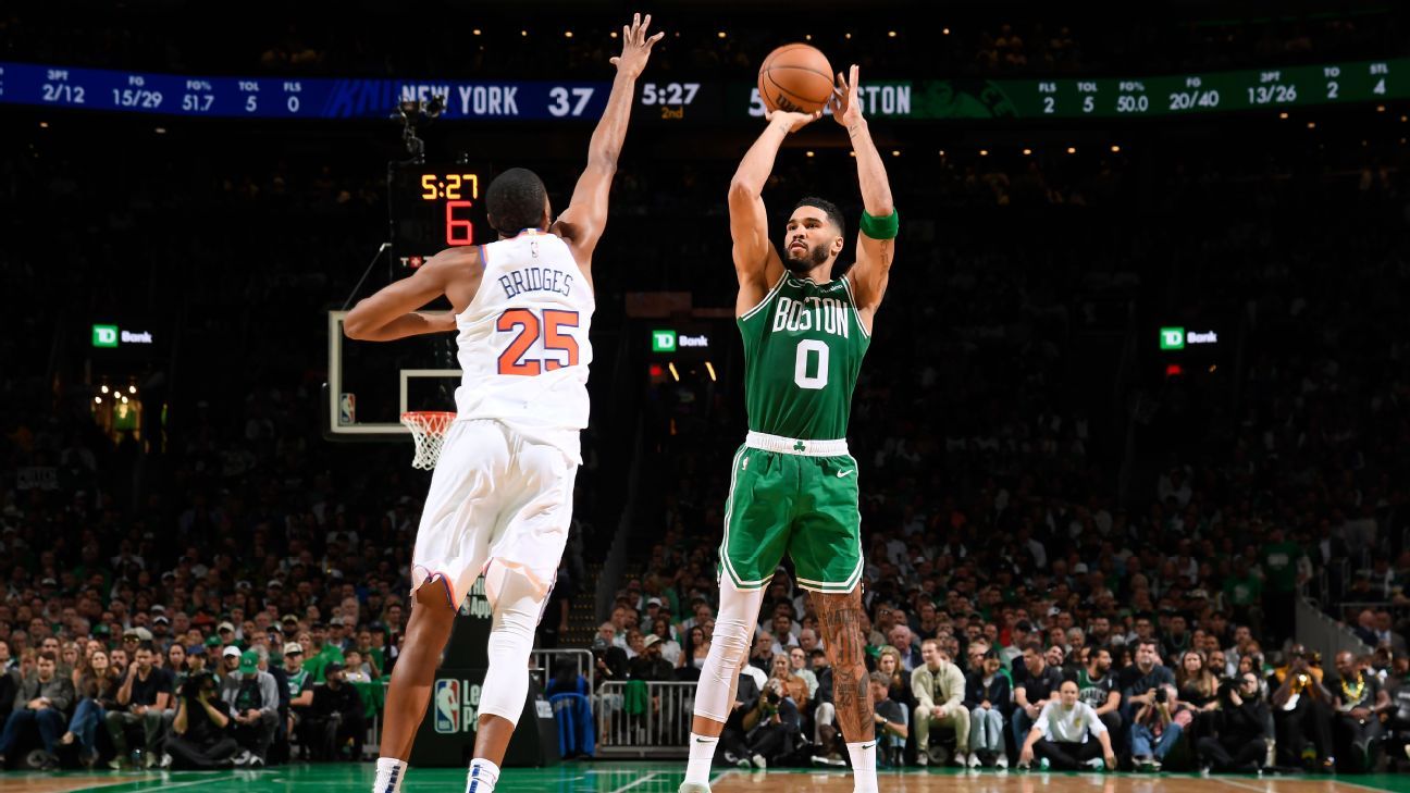 Los Celtics igualan el récord de triples de la NBA con 29 ante Knicks ...