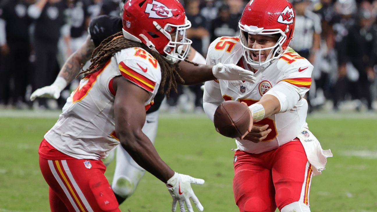 Chiefs despegan con su juego terrestre en la era Mahomes - ESPN