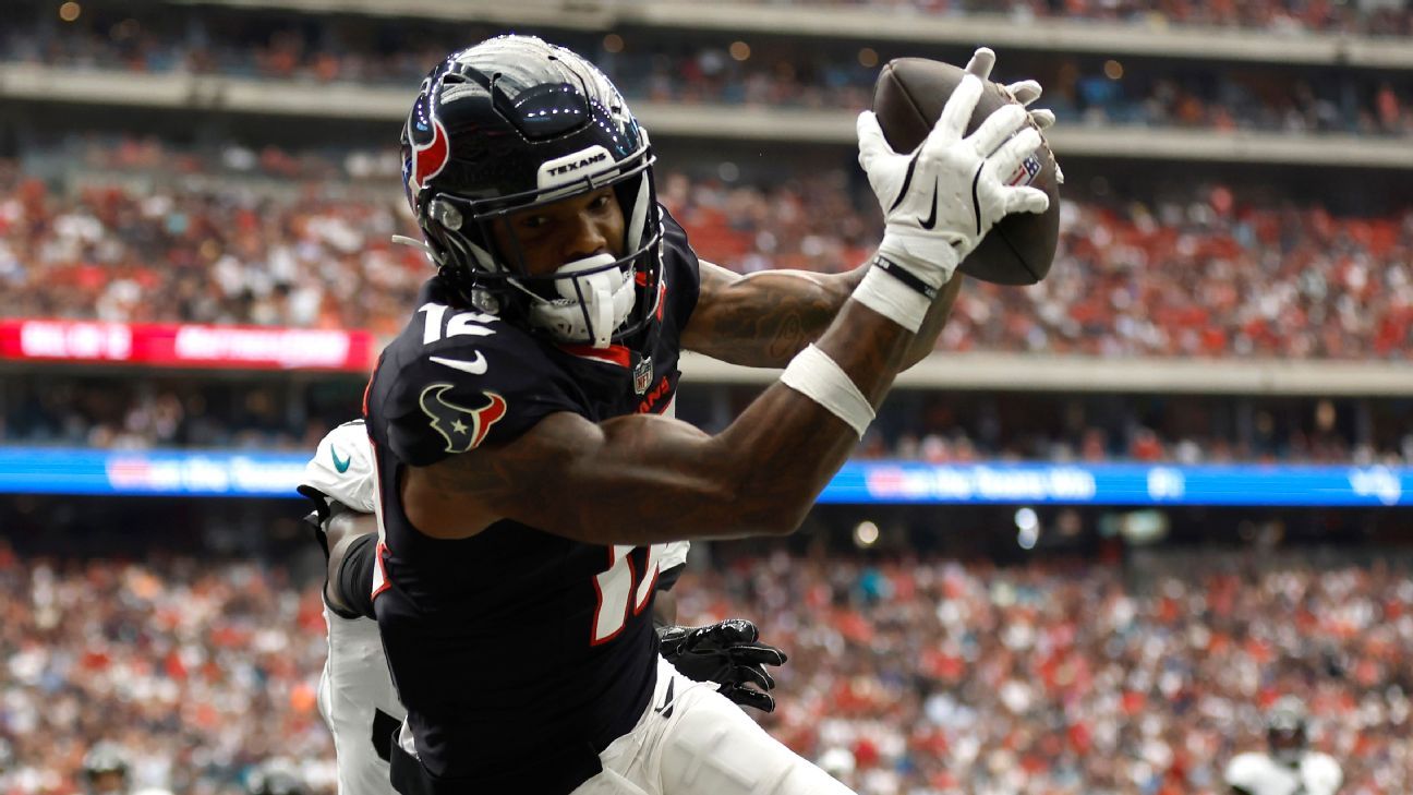 Texans: Nico Collins asegura que jugará en MNF ante Cowboys - ESPN