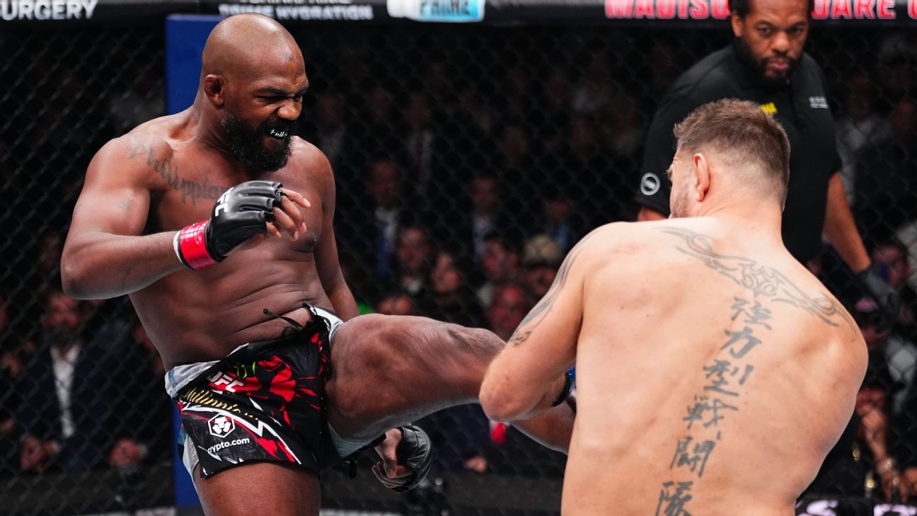 UFC 309 fight grades: Jon Jones delivers unique TKO, but does fight ...