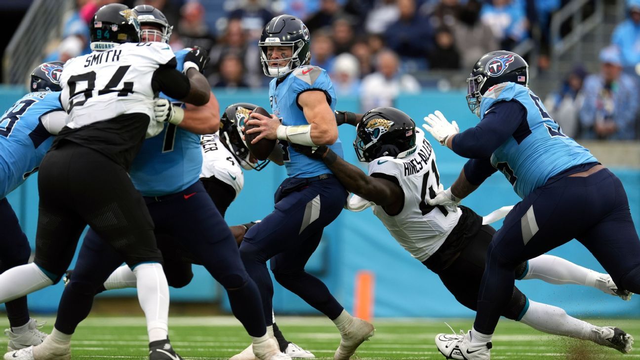 Jaguars' Josh Hines-Allen, Brian Thomas Jr. chasing team records - ESPN