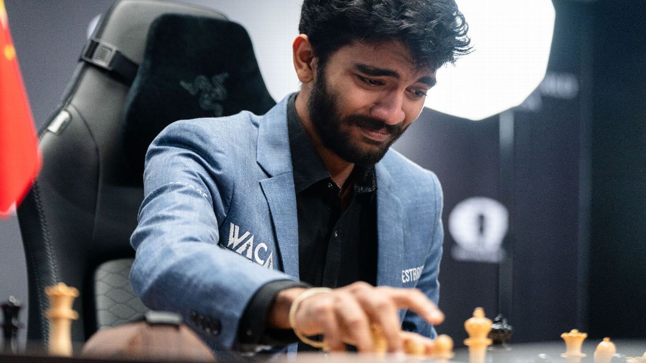 A new king crowned: Stunned silence, then chaos and tears as Gukesh ...