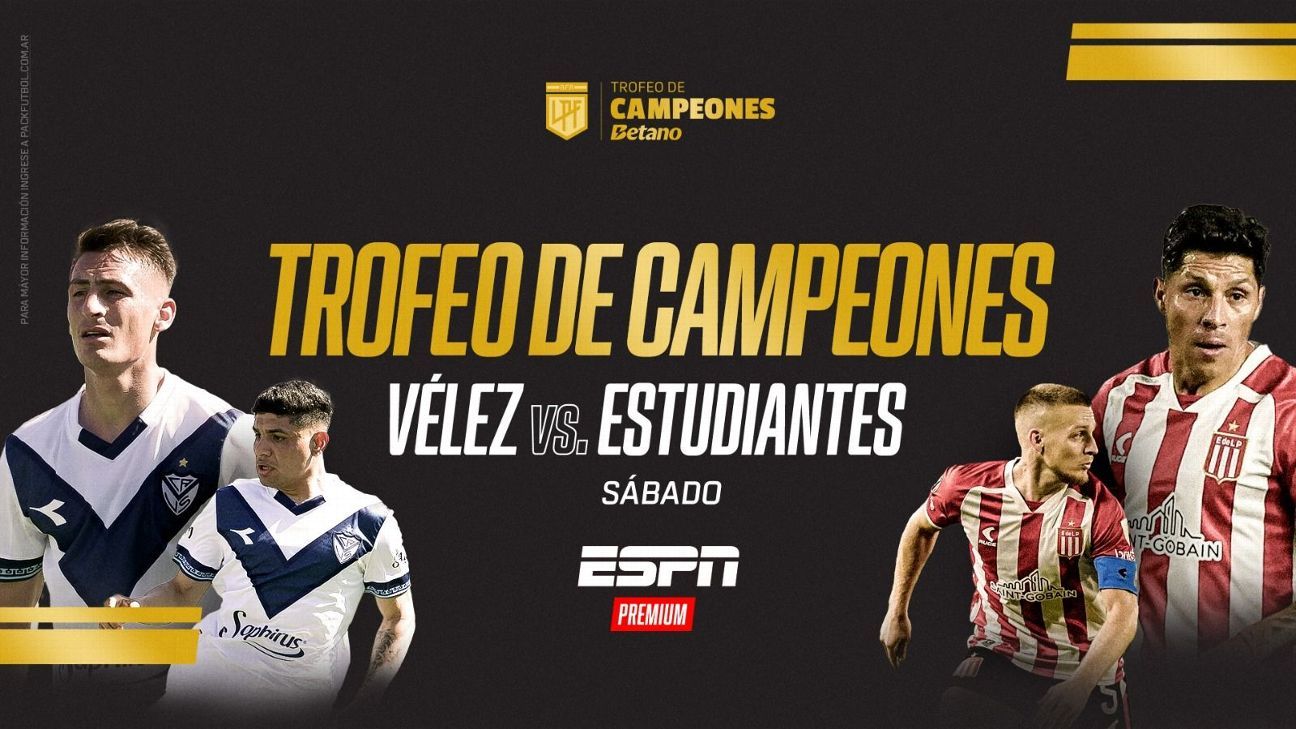 Vélez y Estudiantes disputan el último título del año: el Trofeo de ...