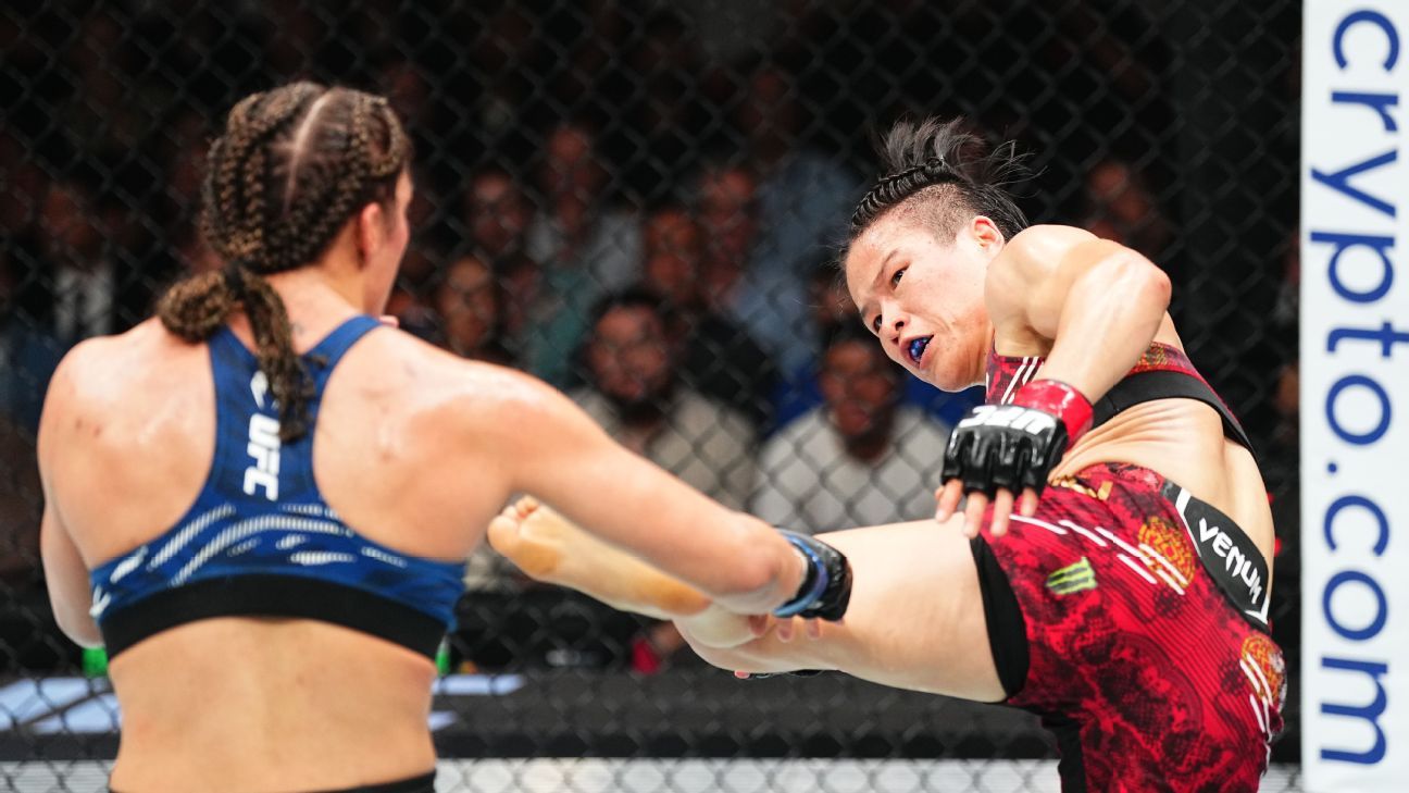 Zhang Weili dá 'aula' de MMA, mostra por que é Rainha dos Palhas e ...