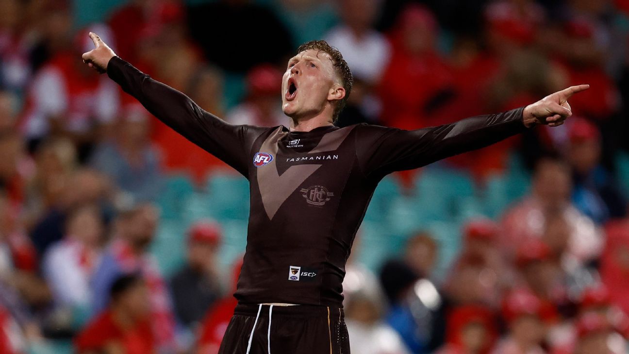 Afl Hollywood Hawks Down Swans In Afl Season Opener Espn