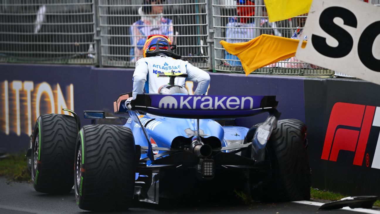 F1: Carlos Sainz abandonó en la primera vuelta en su debut con Williams - ESPN