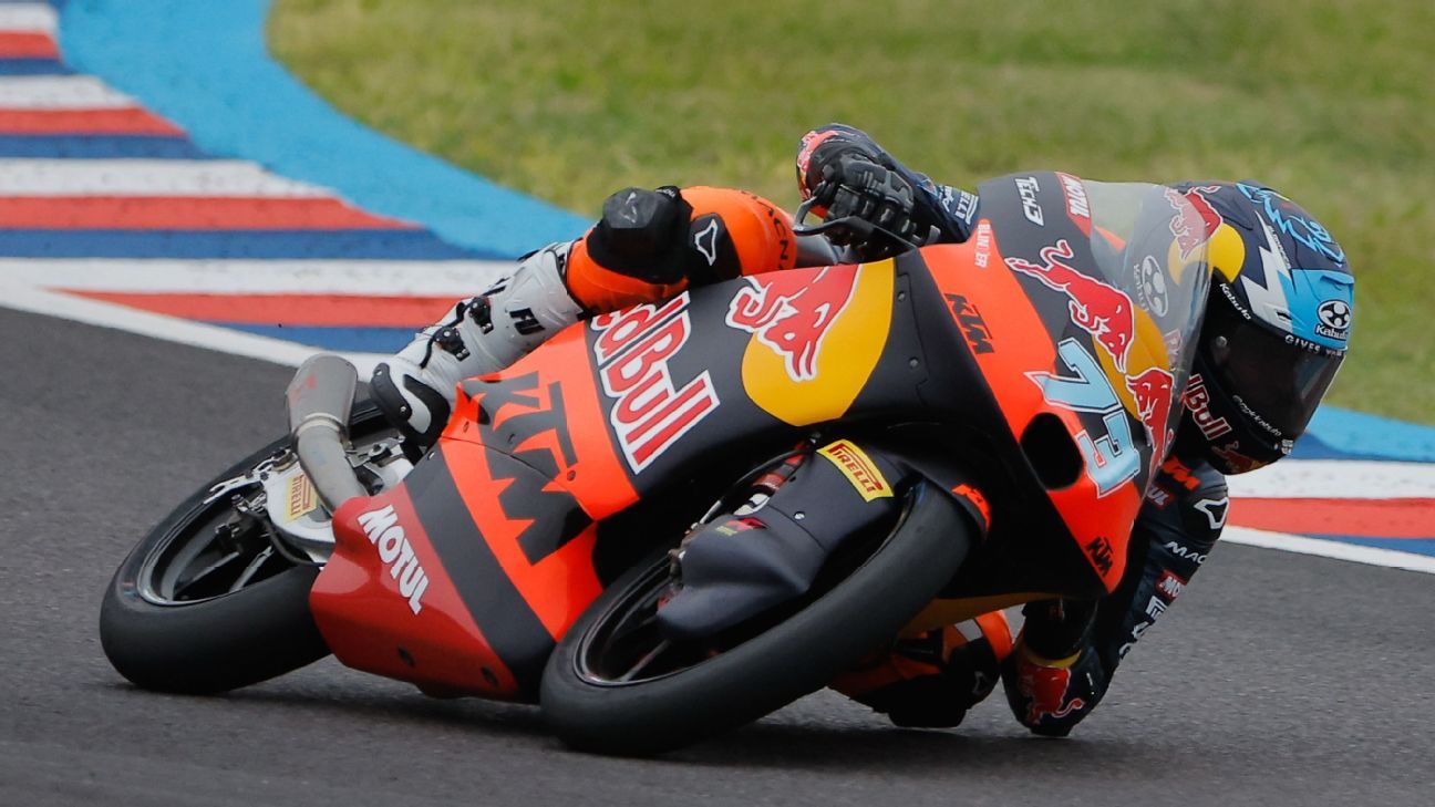 Moto3: Valentín Perrone se quedó sin nada en el final - ESPN