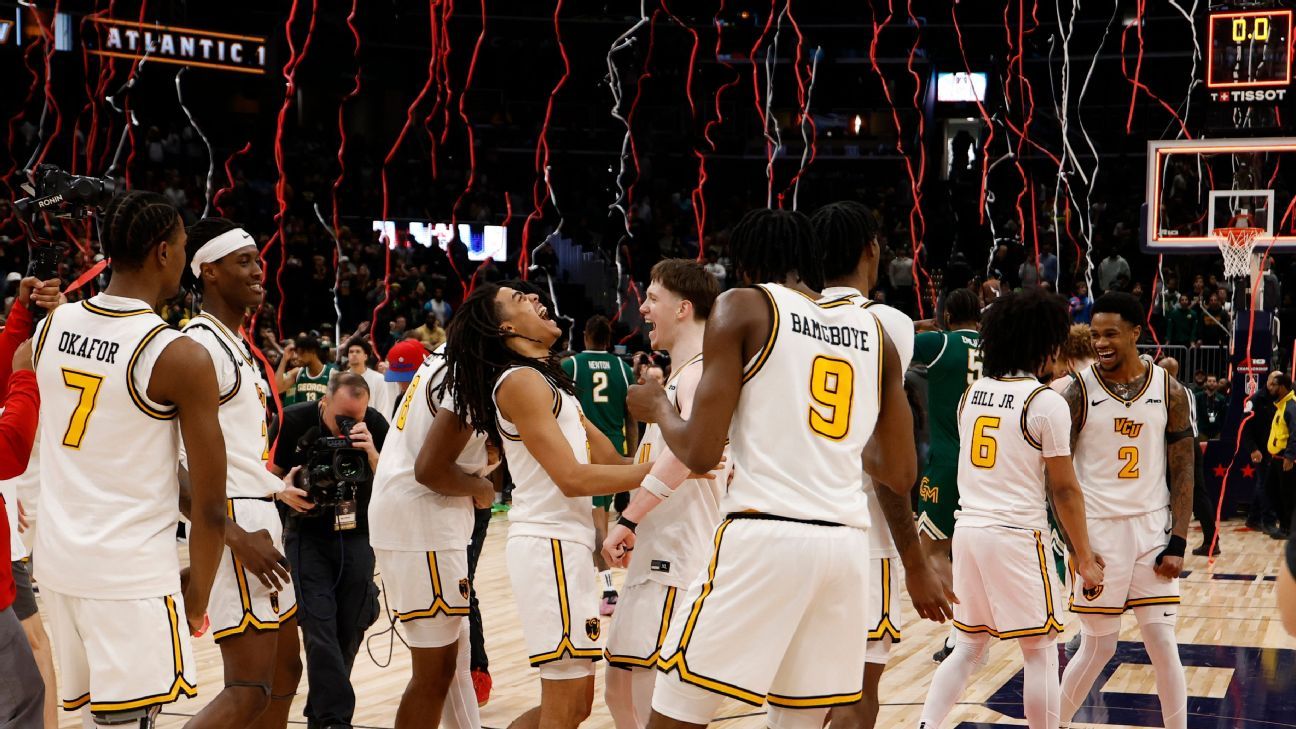 VCU holds off George Mason to claim Atlantic 10 championship - ESPN