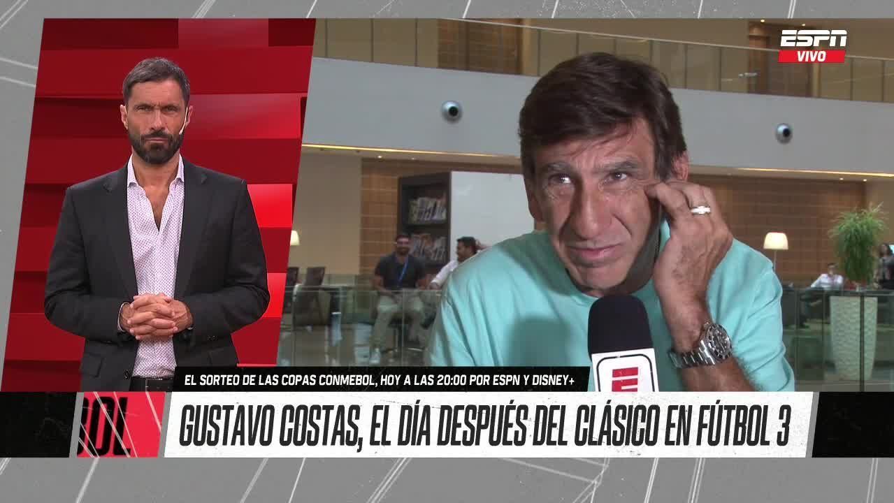 Costas, en ESPN F3: "Para mí, Racing es lo más grande que hay. Todo lo ...