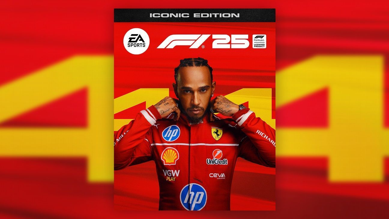 Lewis Hamilton figura en portada del EA Sports F1 25 Iconic Edition - ESPN